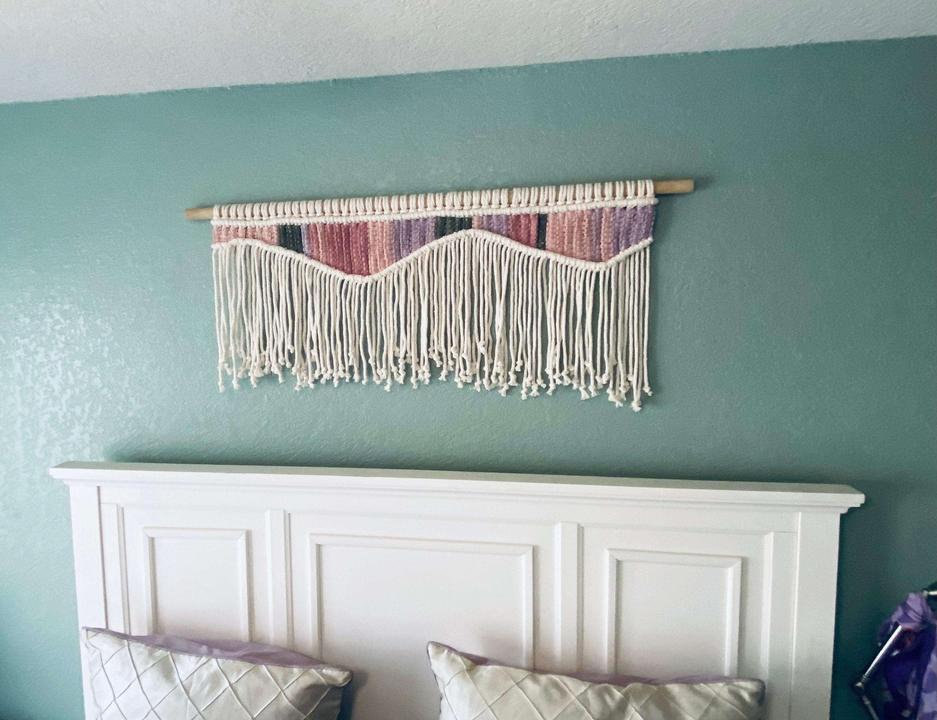 Large Modern Macrame Home Decor Statement Wall Piece Above - Etsy