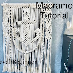 Anchor Macrame Pattern, Tutorial, PDF Pattern Down Load, Beginner Guide Digital Down Load ...
