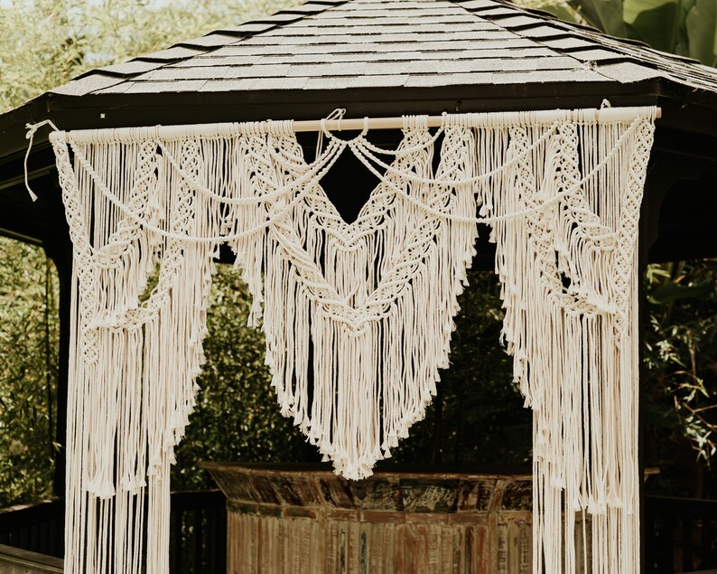 Macrame Wedding Arch Bohemian Wedding Extra Large Macrame | Etsy
