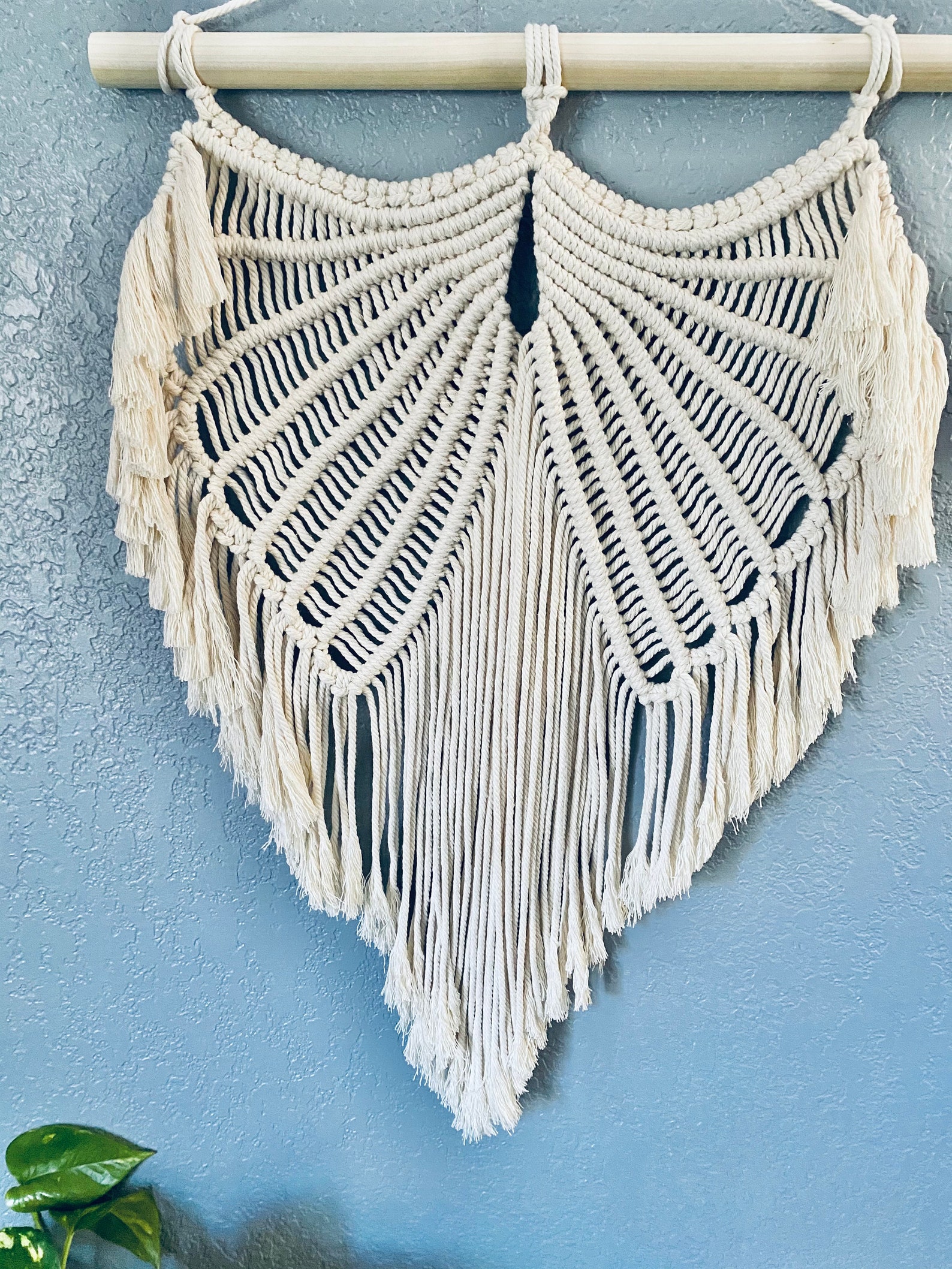 Macrame Angel Wings Natural Beautiful Wall Decoration - Etsy