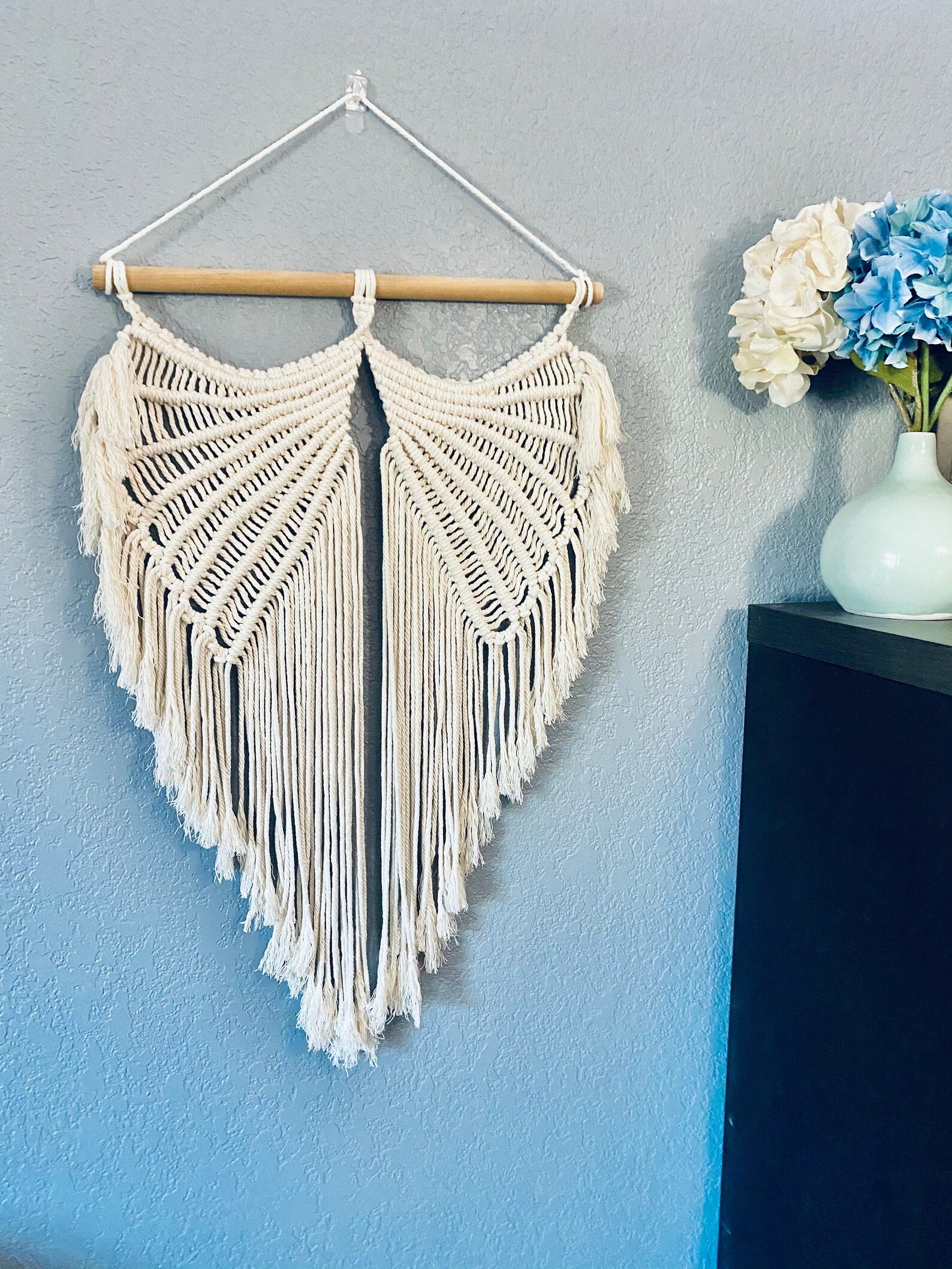 Macrame Angel Wings Natural Beautiful Wall Decoration - Etsy