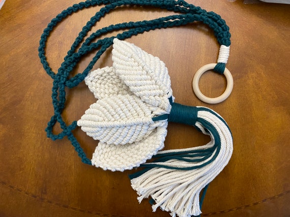 Macrame Pant Hanger Flower Petal Leafe Pattern Macrame Plant - Etsy