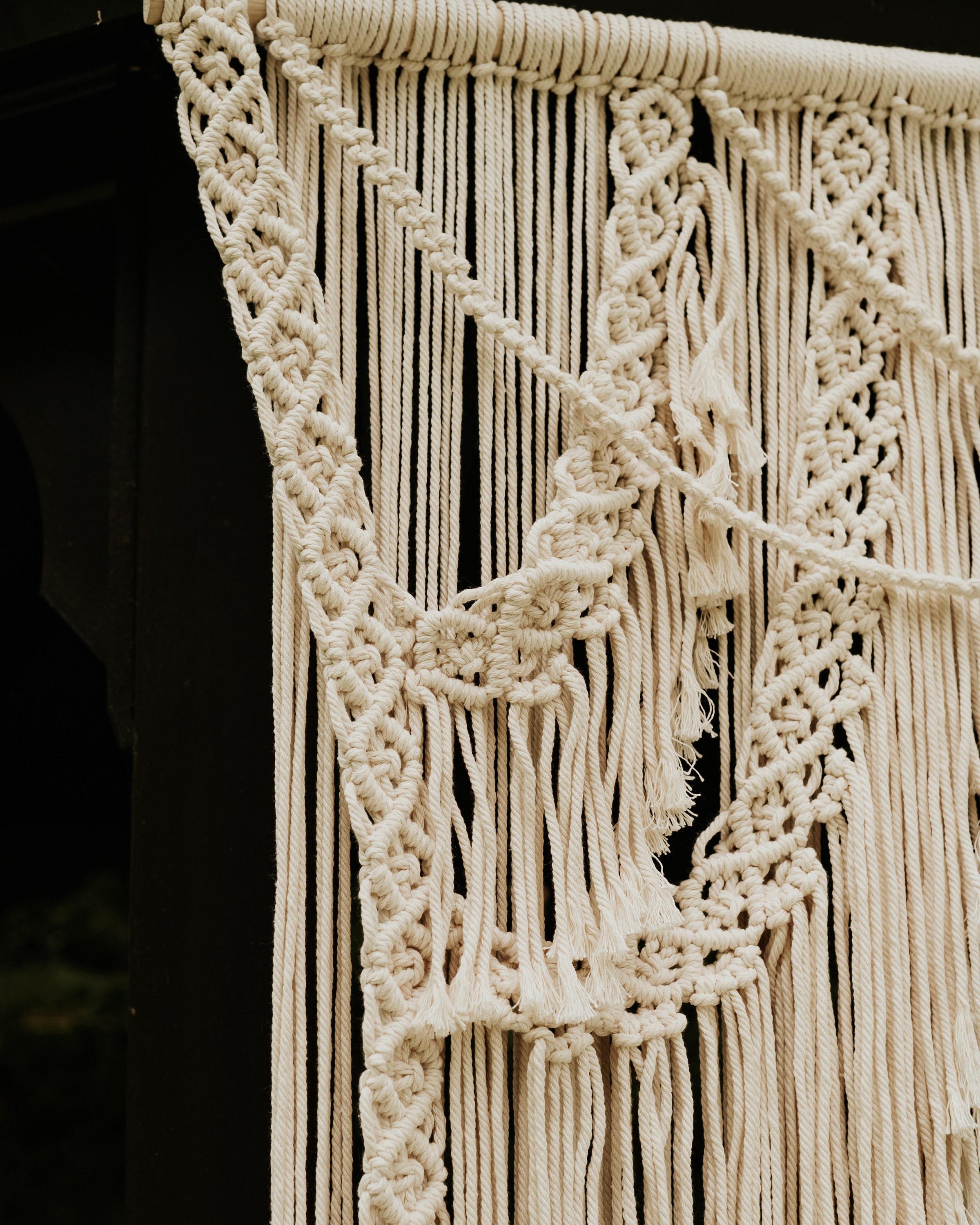 Macrame wedding arch Bohemian wedding Extra Large Macrame | Etsy