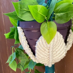 Macrame Pant Hanger, Flower Petal, Leafe Pattern Macrame Plant Hanging ...