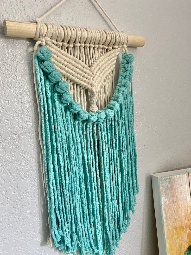 Mermaid Tail Macrame Wall Hanging Beach Boho Beach House - Etsy