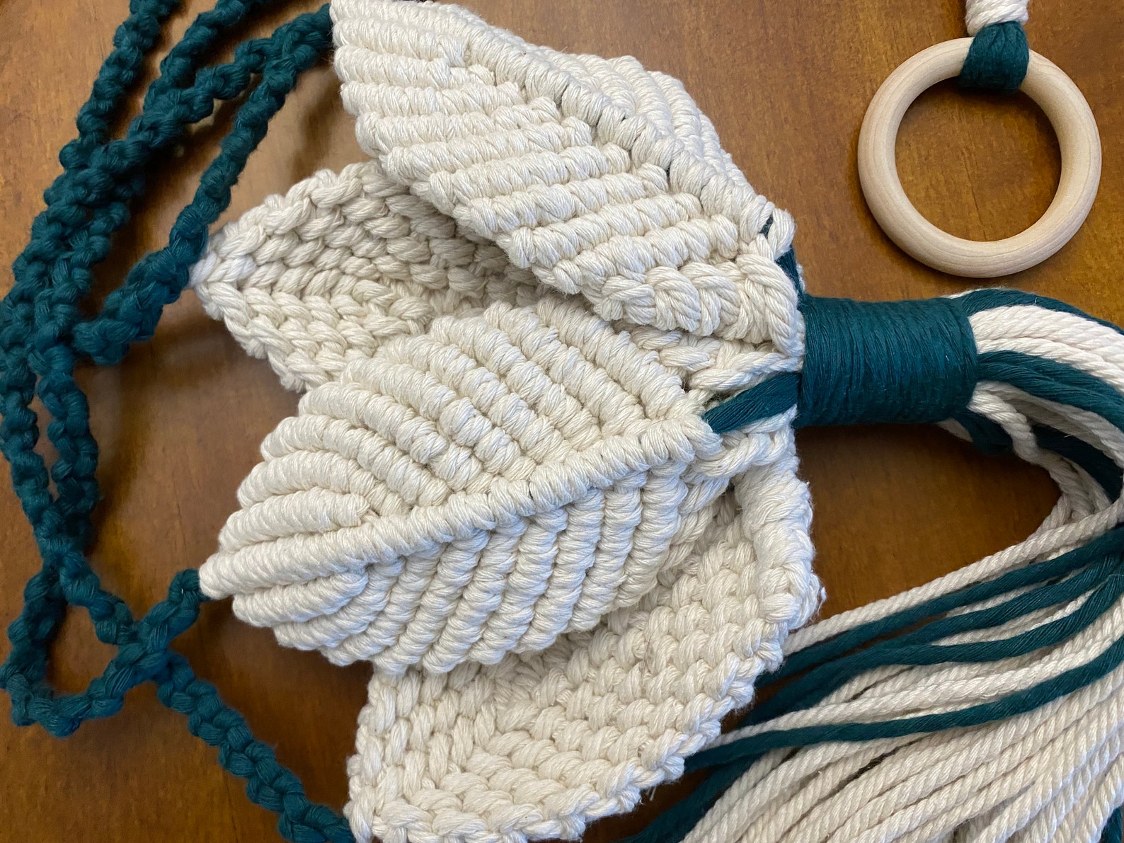 Macrame Pant Hanger Flower Petal Leafe Pattern Macrame Plant - Etsy