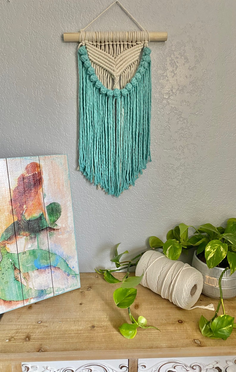 Mermaid Tail Macrame Wall Hanging Beach Boho Beach House - Etsy