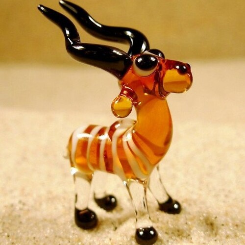 Zebra and Okapi Glass Animal / Figurine Size Approx. 23 Mm - Etsy