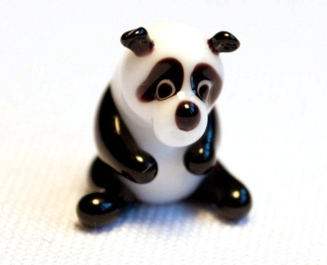 Panda Bear - Glass Animal / Figurine, Size Approx. 16 - 20 Mm, Price ...
