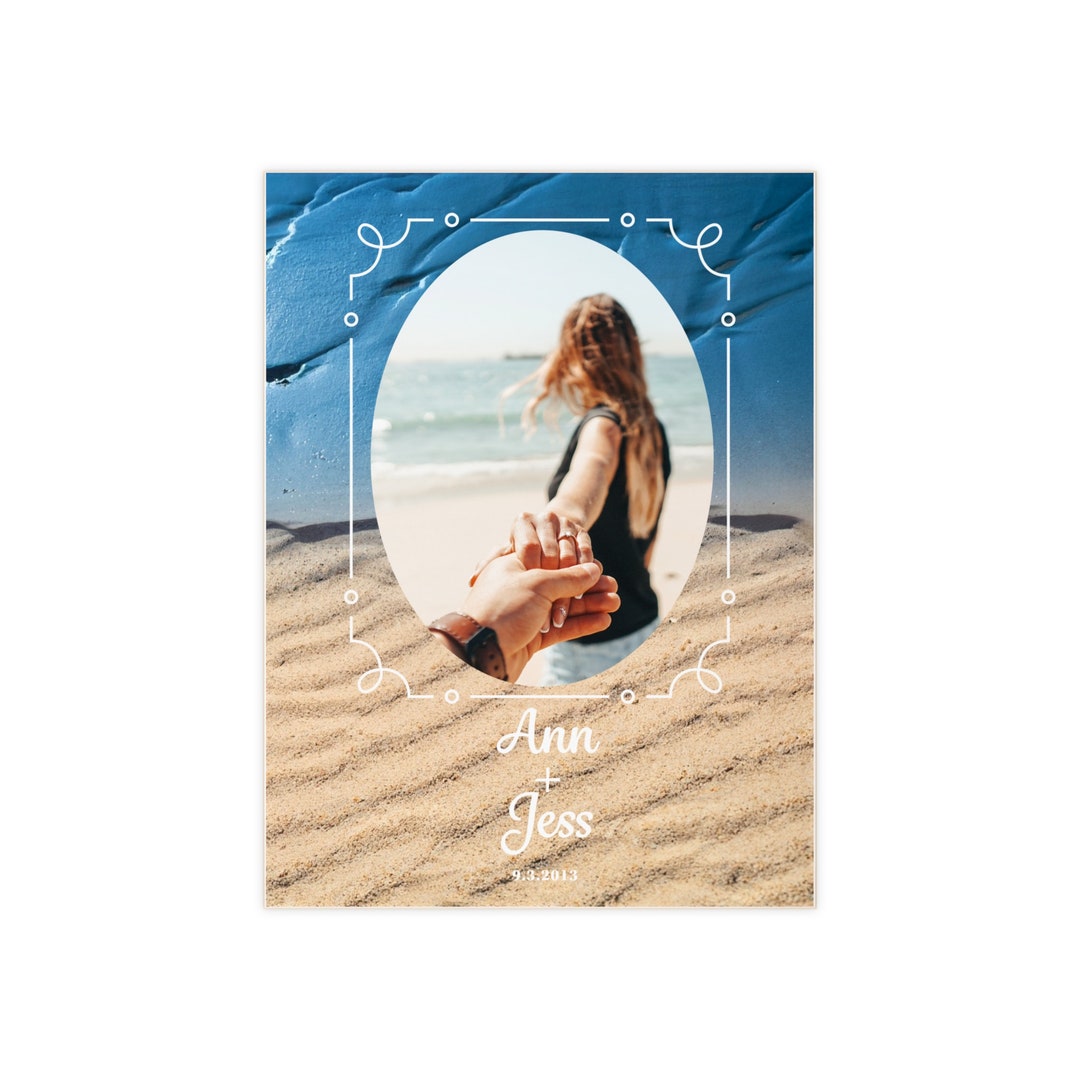 Personalized Ceramic Tile Frame Frame Your Custom Photo and Caption ...