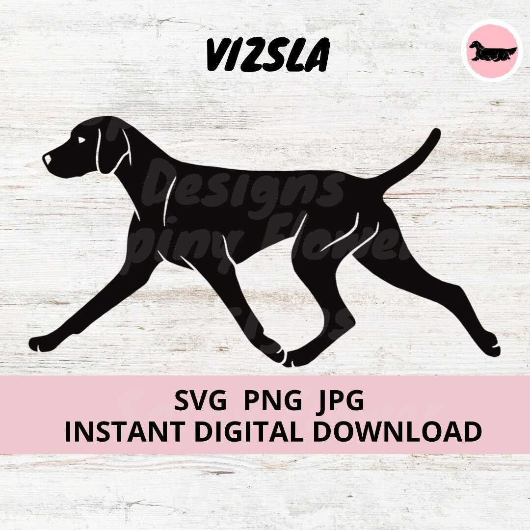 Vizsla Dog Gaiting Digital Download SVG JPG PNG Clipart - Etsy