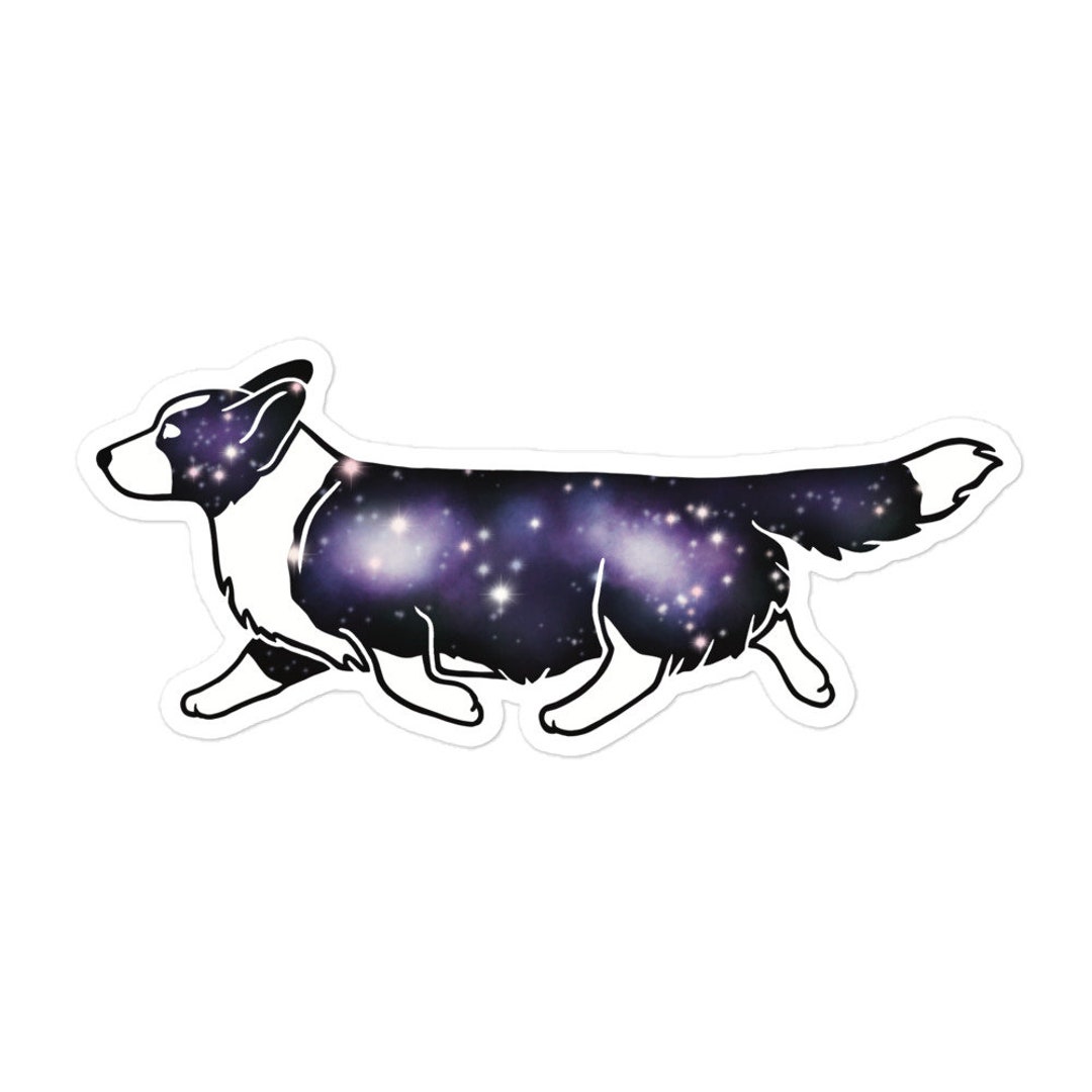 Galaxy Cardigan Welsh Corgi Dog Sticker - Etsy