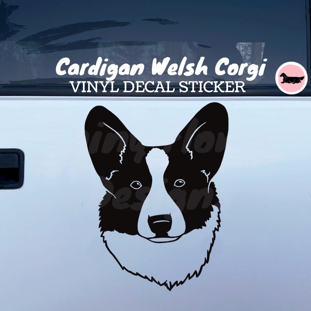 Cardigan Welsh Corgi Dog Portrait Vinyl Decal / Bumper Sticker - Etsy