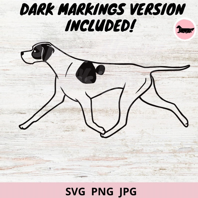 Pointer Dog Gaiting Digital Download SVG JPG PNG Clipart - Etsy