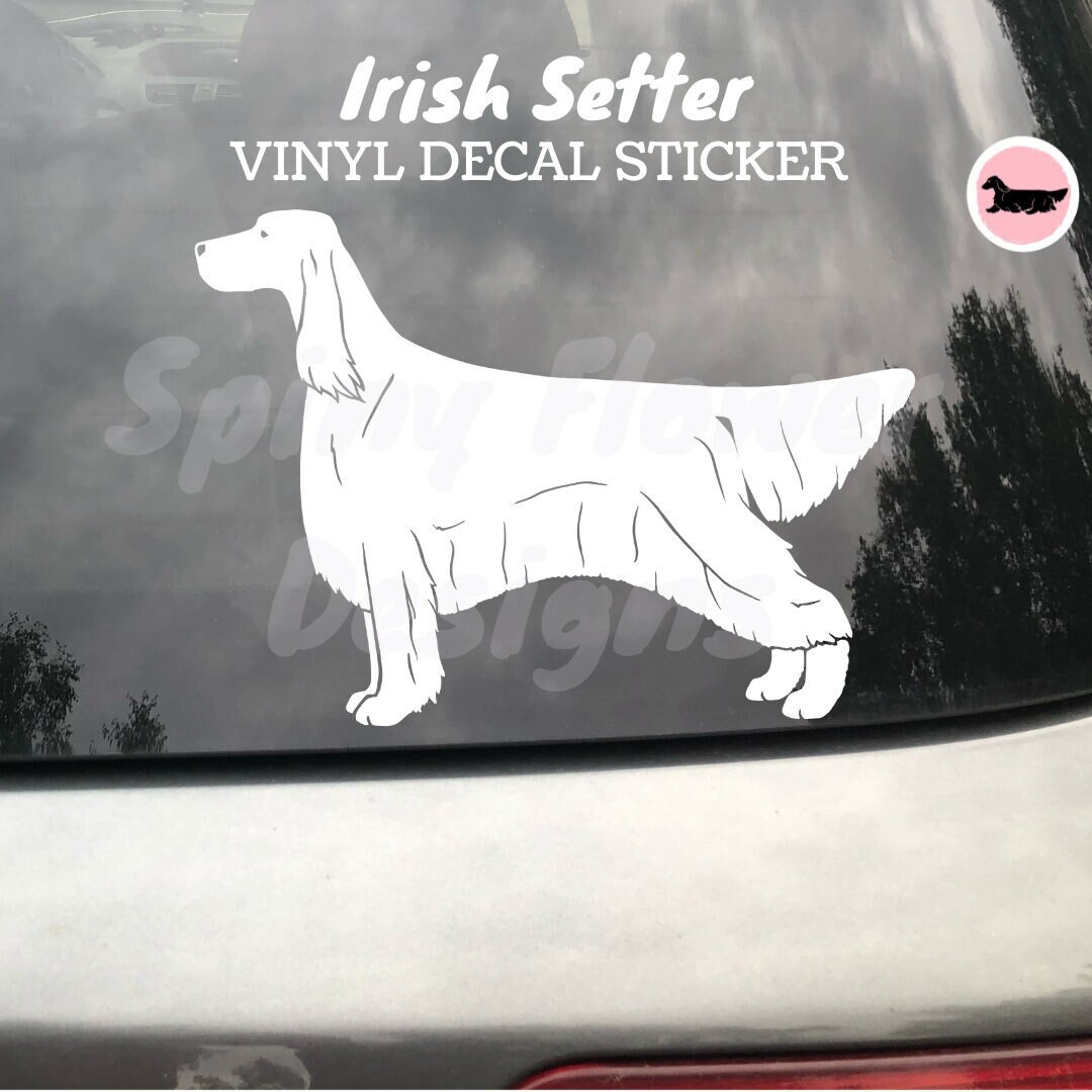 Irish Setter Dog Standing Vinyl Decal / Bumper Sticker - Etsy