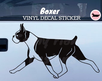 Boxer Decal, Dog, Vinyl Decal, Car Decal, Bumper Sticker, 5 Decal - Etsy