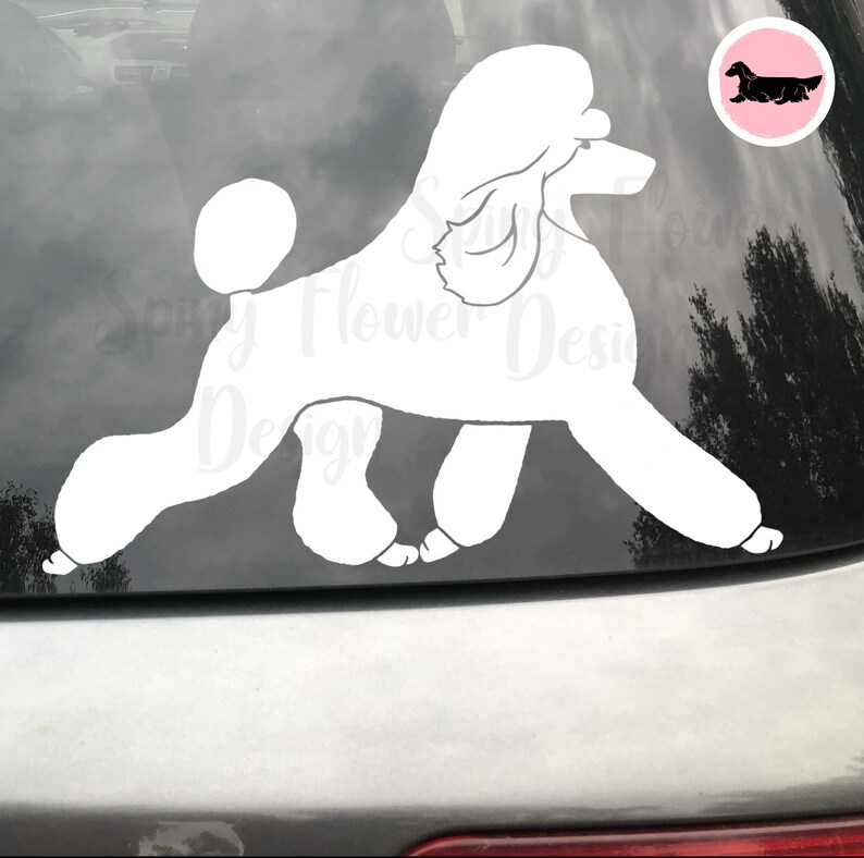 Poodle Dog Vinyl Decal / Bumper Sticker - Etsy