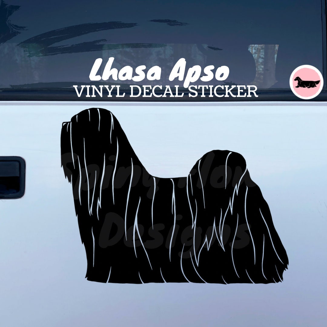 Lhasa Apso Dog Vinyl Decal / Bumper Sticker - Etsy