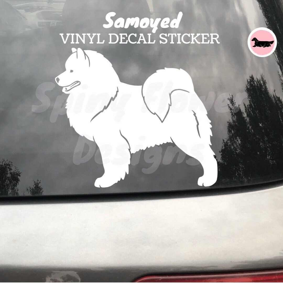 Samoyed Dog Stacked Vinyl Decal / Bumper Sticker - Etsy
