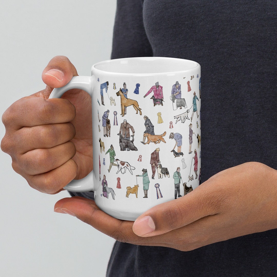 At the Dog Show Pattern Glossy Ceramic Coffee Tea Mug 11oz 15oz - Etsy