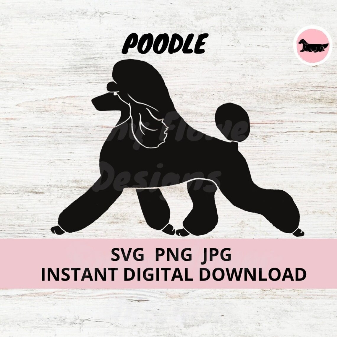 Poodle (puppy Clip) Dog Gaiting Digital Download SVG JPG PNG Clipart - Etsy