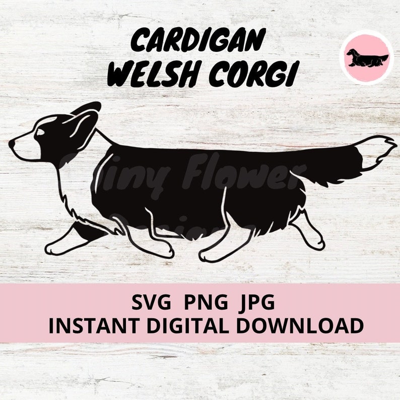 Cardigan Welsh Corgi Dog Gaiting Digital Download SVG JPG PNG - Etsy