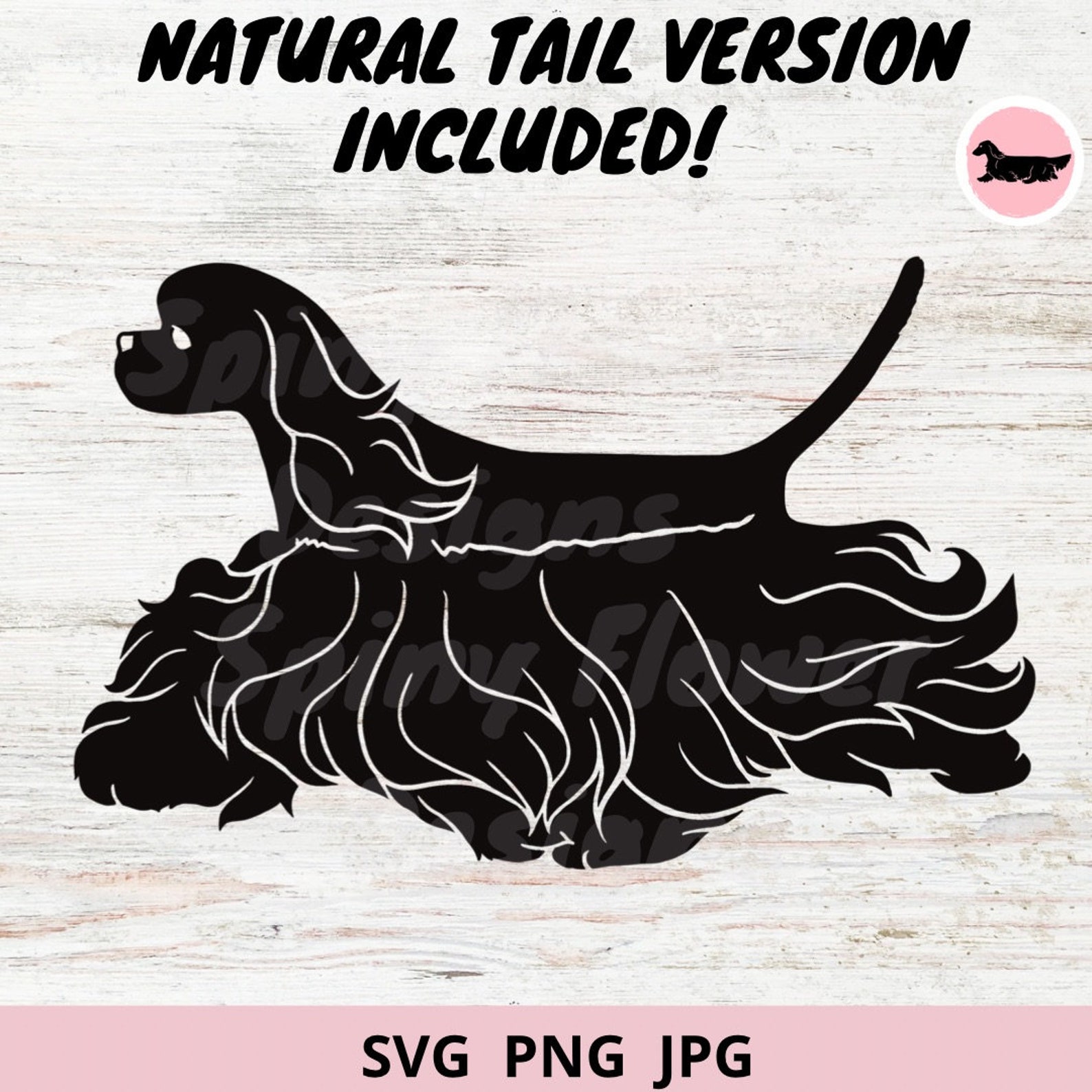 American Cocker Spaniel Dog Gaiting Digital Download SVG JPG PNG ...