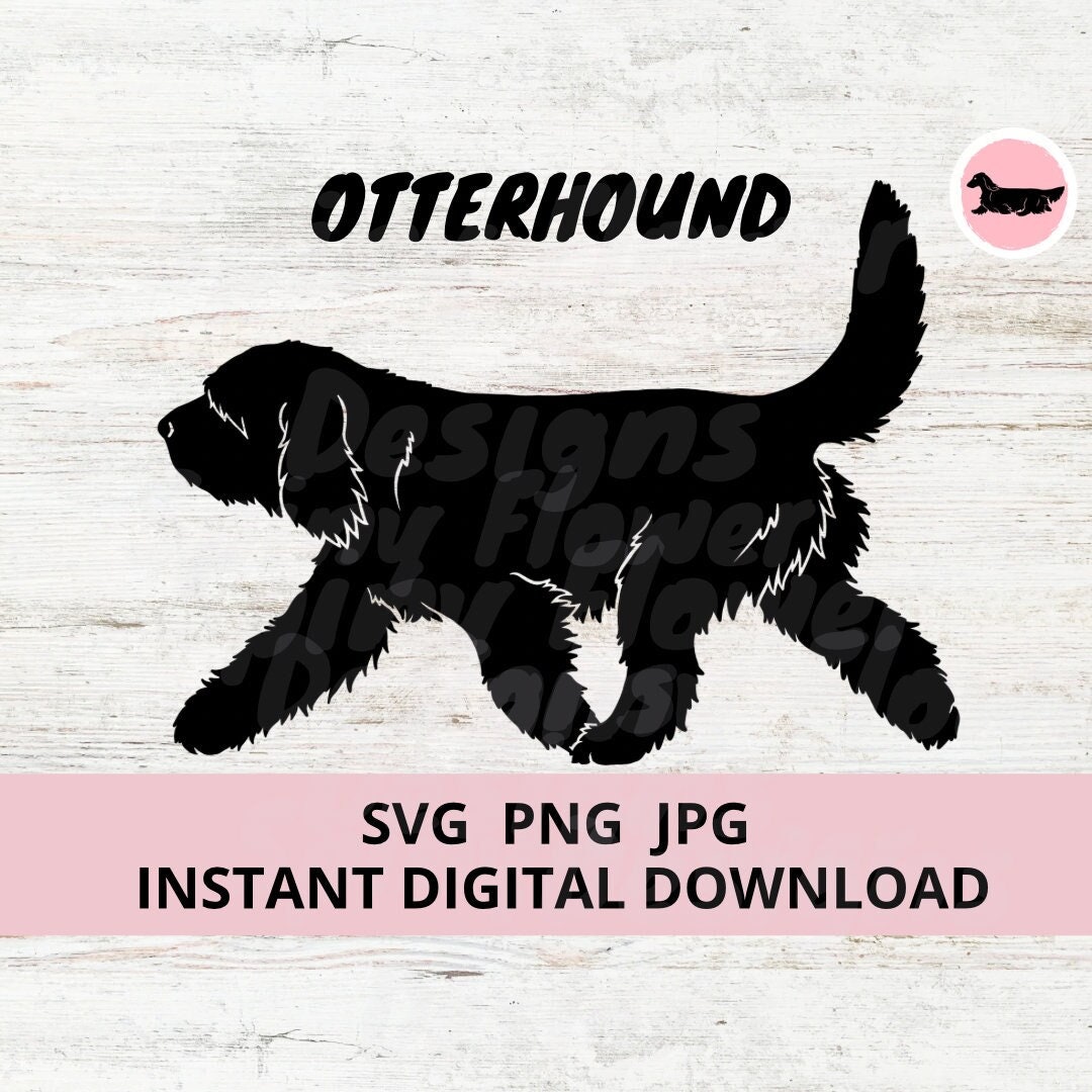 Otterhound Dog Gaiting Digital Download SVG JPG PNG - Etsy