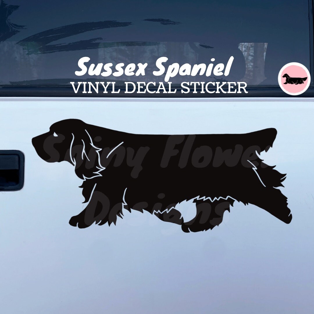 Sussex Spaniel Dog Vinyl Decal / Bumper Sticker - Etsy