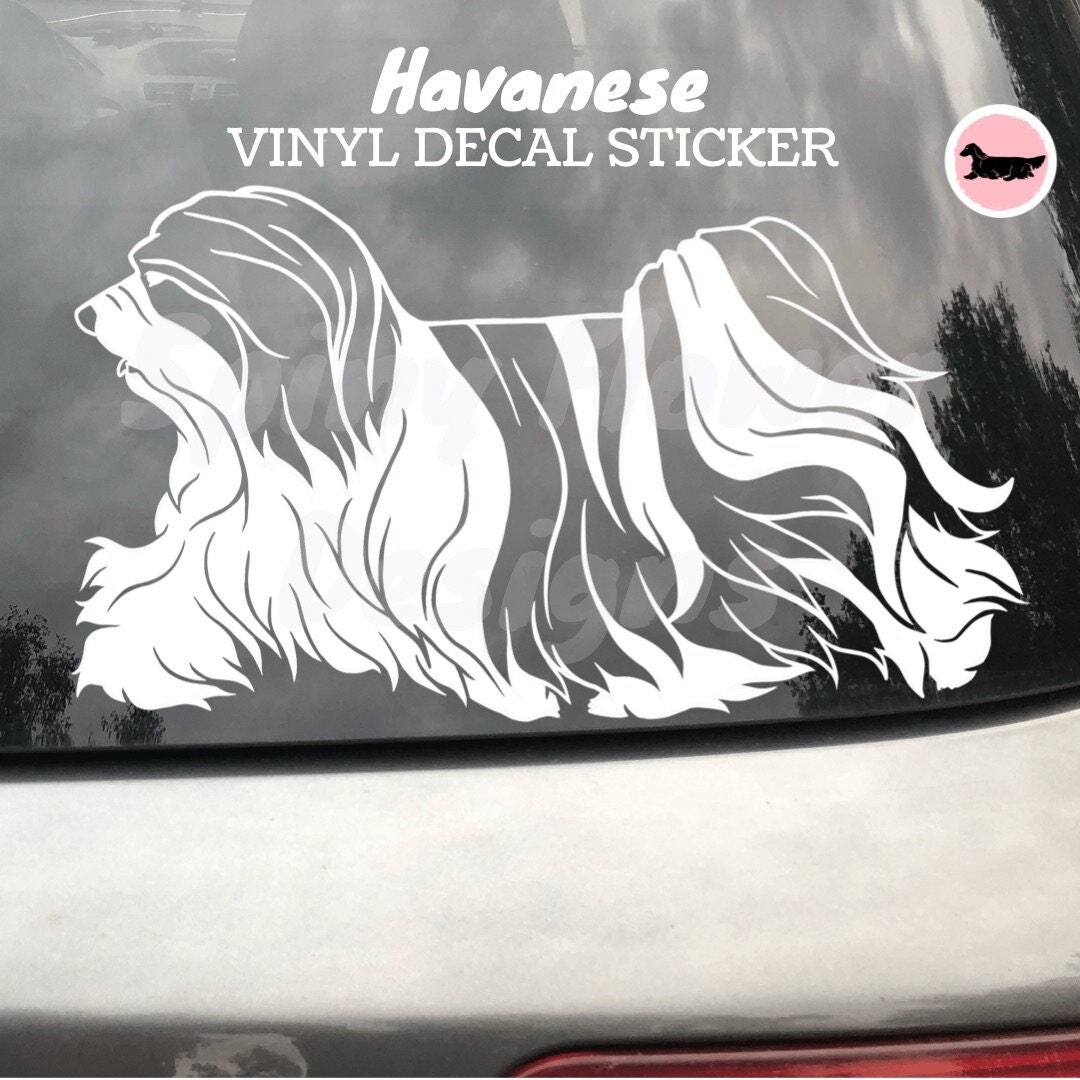 Havanese Dog Vinyl Decal / Bumper Sticker - Etsy