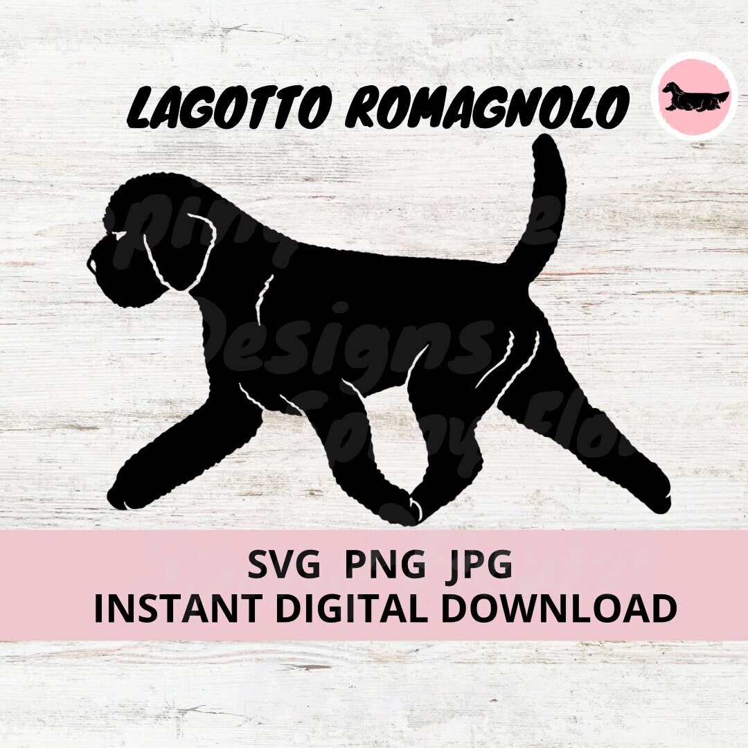 Lagotto Romagnolo Dog Digital Download SVG JPG PNG Clipart - Etsy