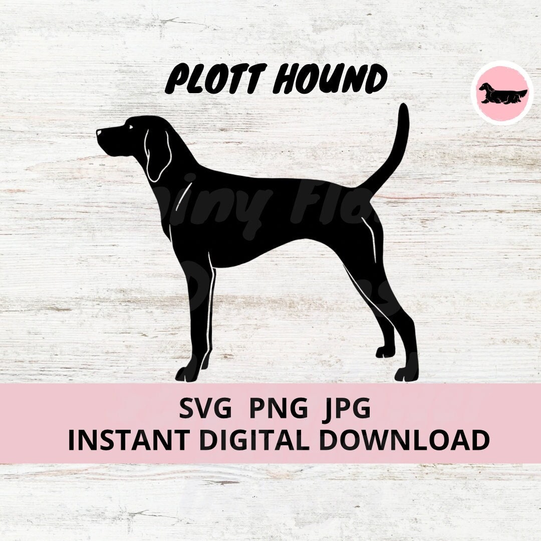 Plott Hound Dog Digital Download SVG JPG PNG Clipart - Etsy