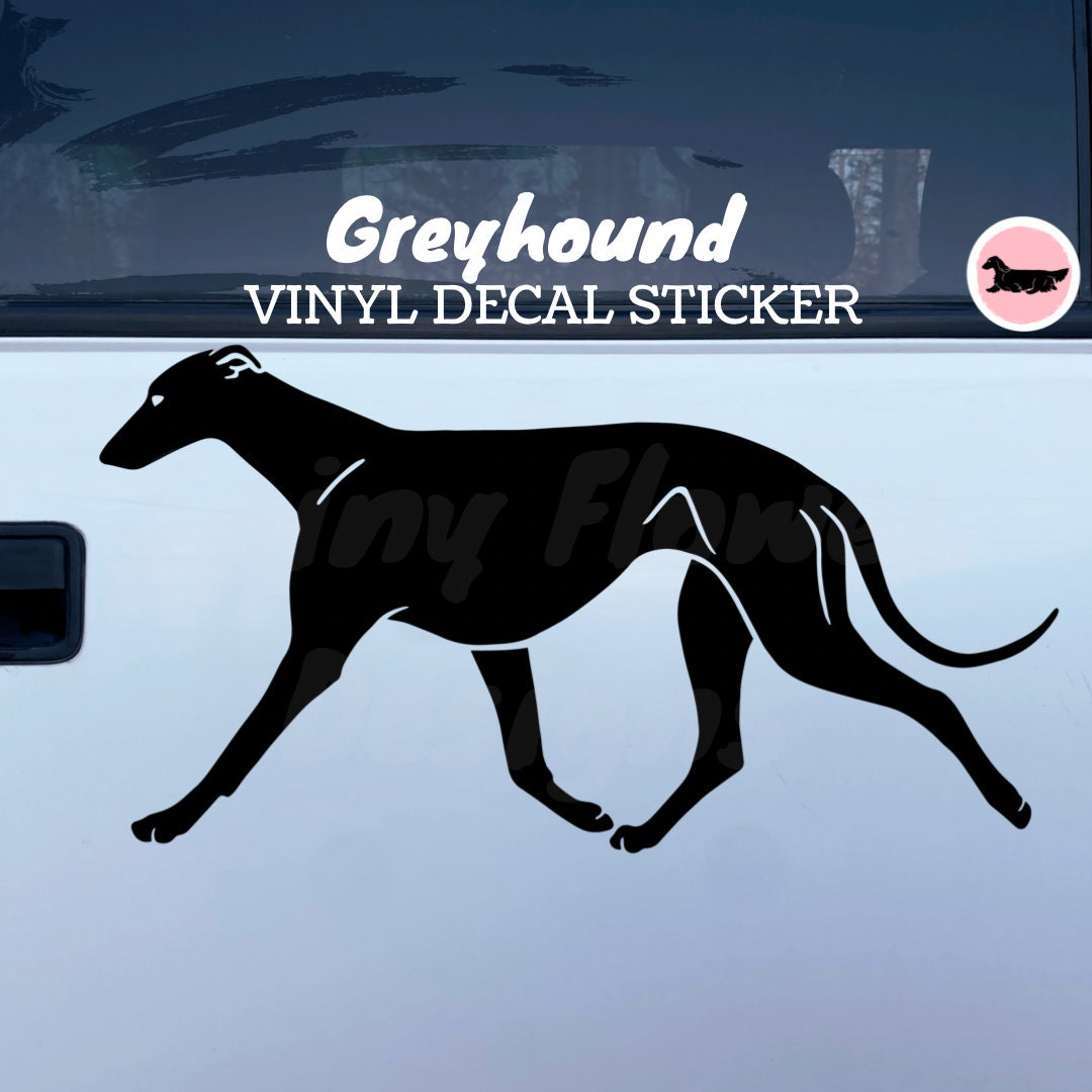 Greyhound Dog Vinyl Decal / Bumper Sticker - Etsy