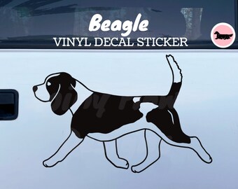 Beagle Love Window Decal Sticker F146 - Etsy