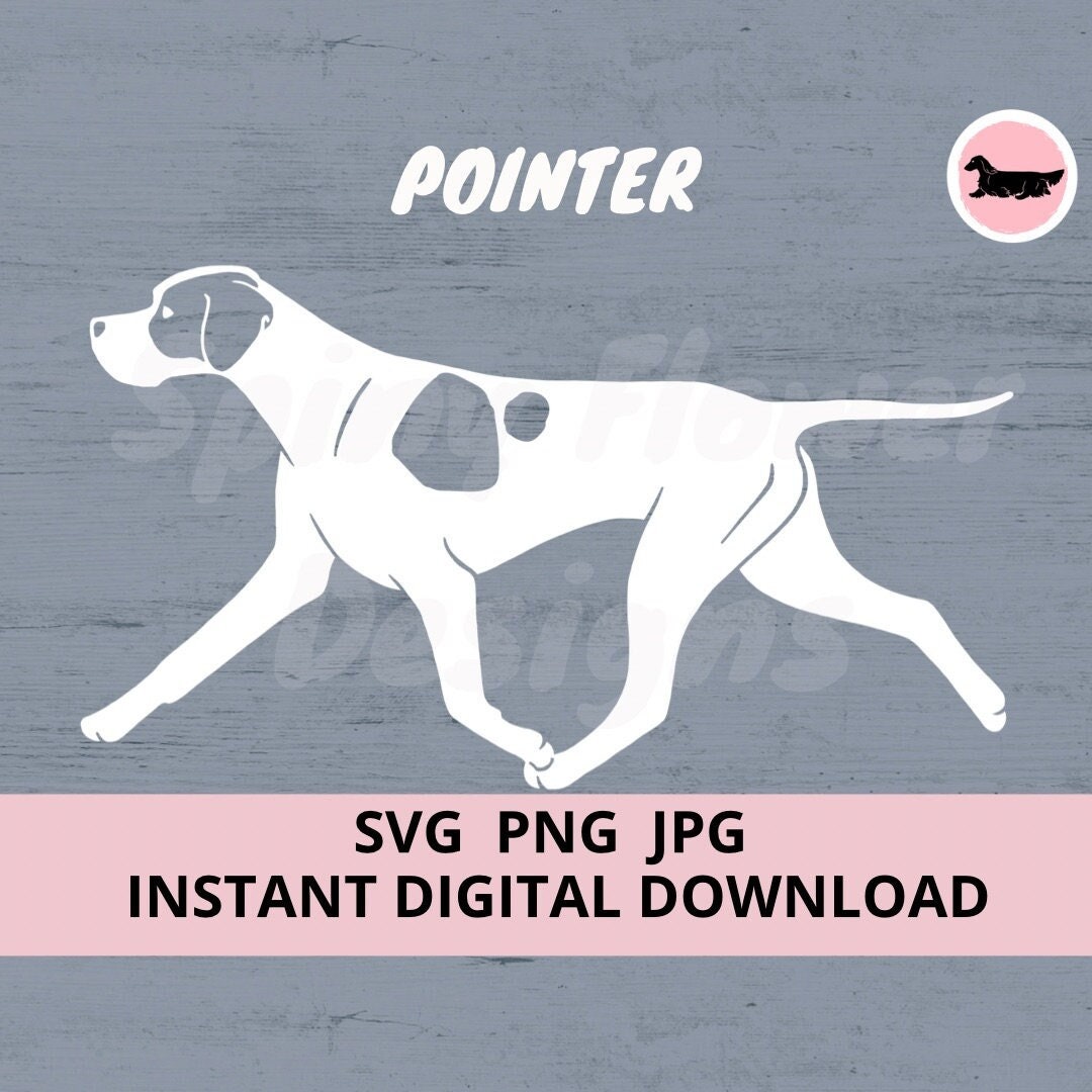 Pointer Dog Gaiting Digital Download SVG JPG PNG Clipart - Etsy