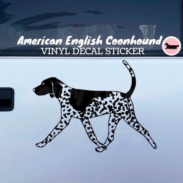 American English Coonhound Decal - Etsy