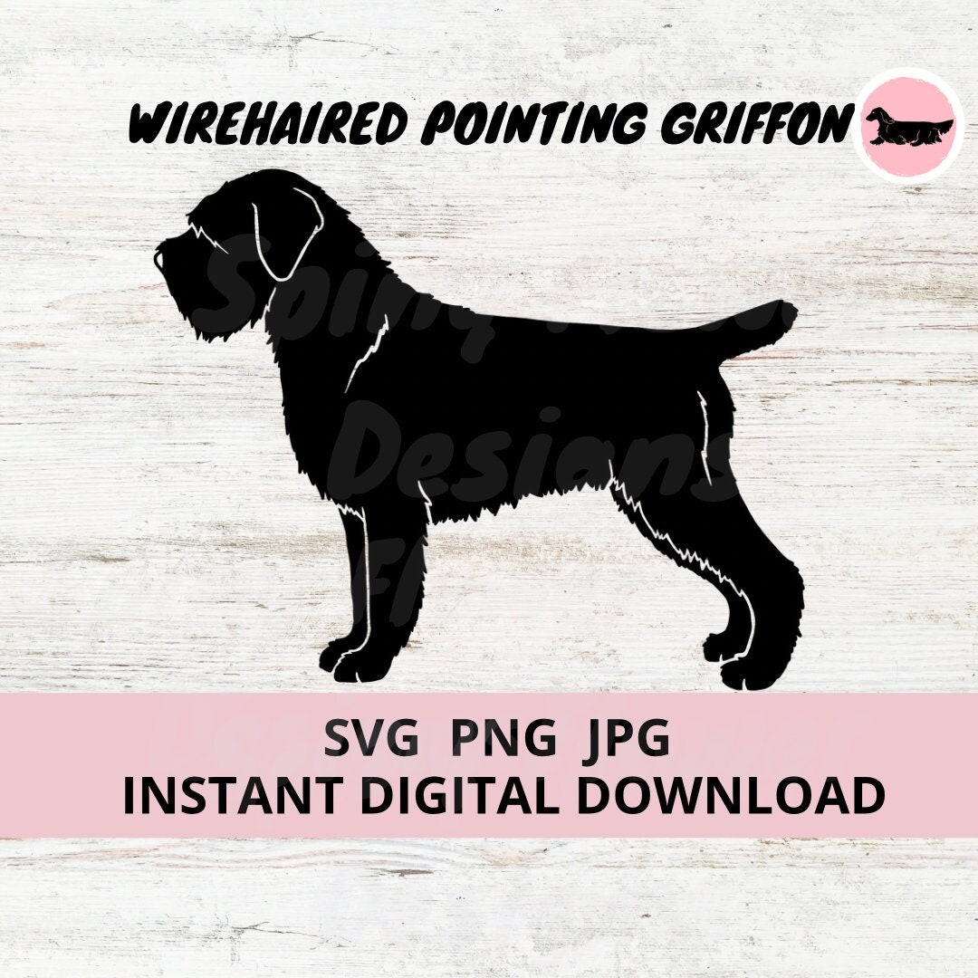 Wirehaired Pointing Griffon Korthals Griffon Dog Digital Download SVG ...