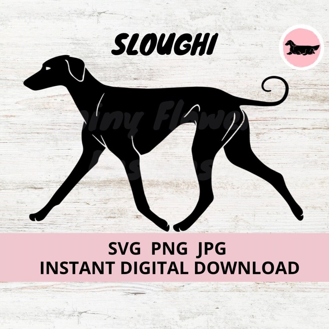 Sloughi Dog Gaiting Digital Download SVG JPG PNG Clipart - Etsy