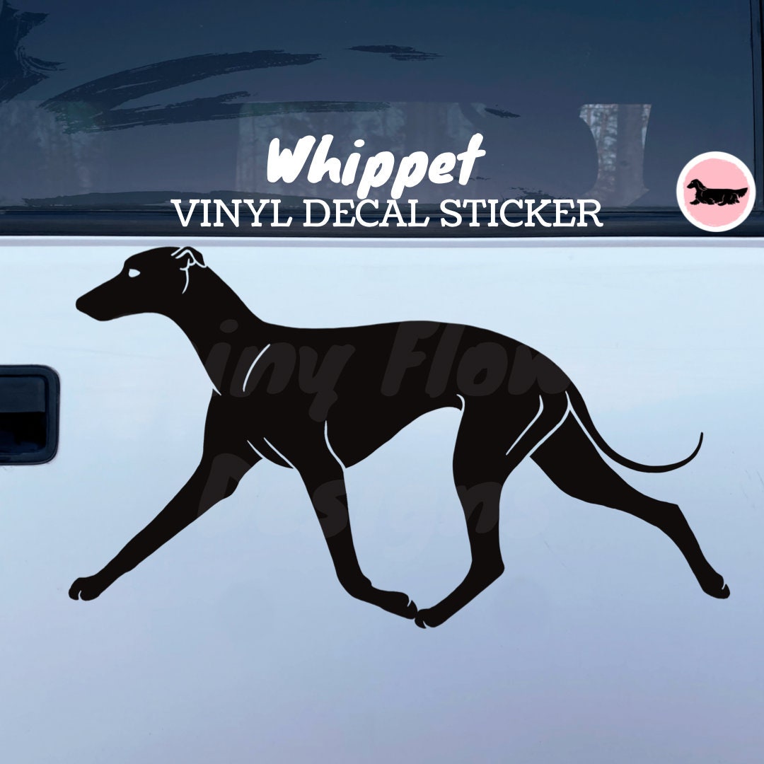Whippet Dog Vinyl Decal / Bumper Sticker - Etsy