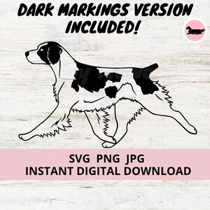 Brittany Dog Gaiting Digital Download SVG JPG PNG Clipart - Etsy