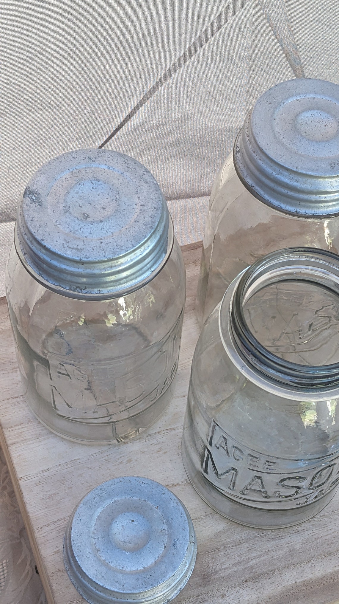 Agee Mason Jars With Zinc Lid Set of 3 - Etsy