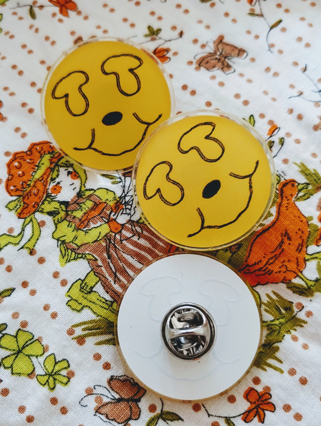 Smiley Pins - Etsy