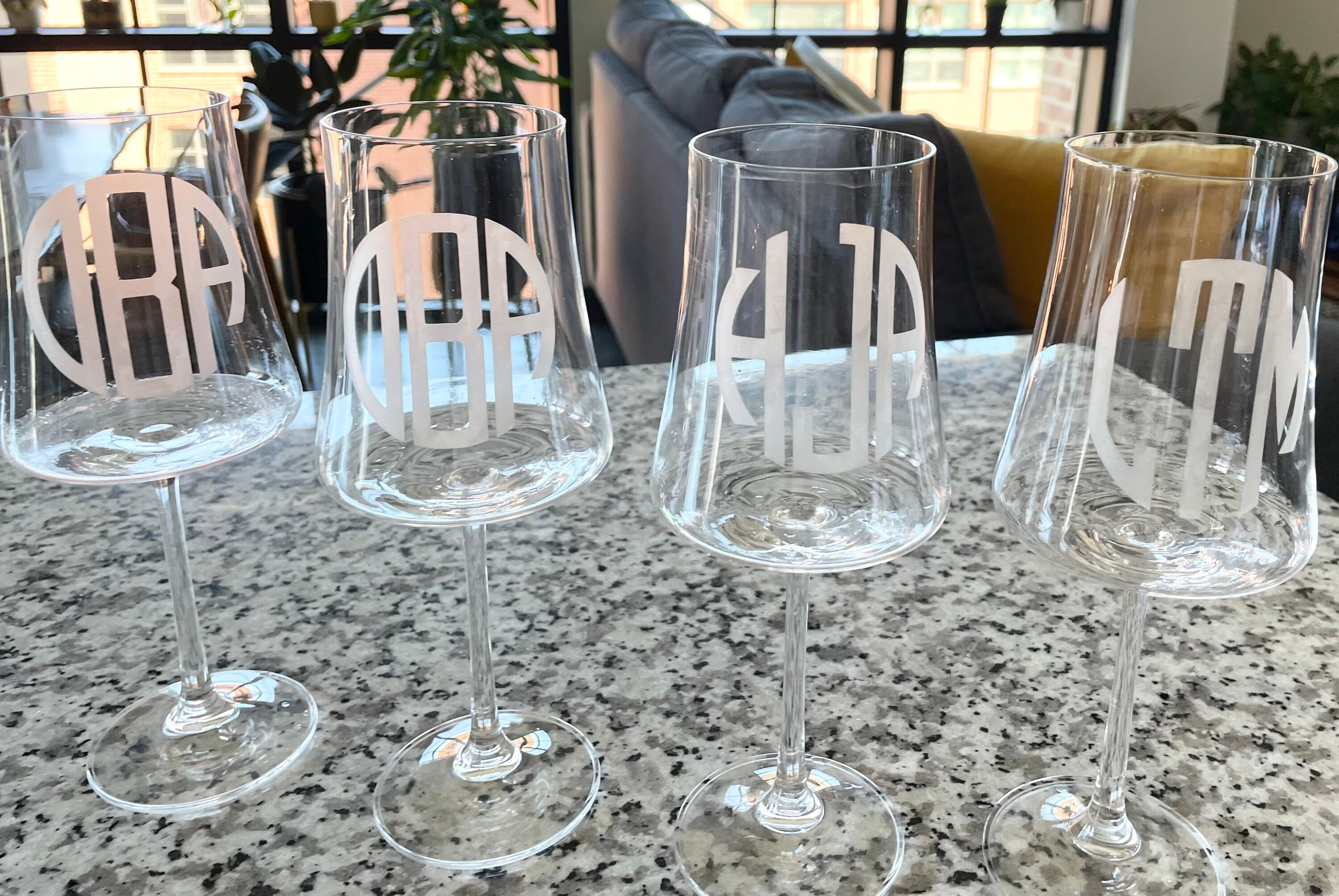 Custom Drinking Glasses - Etched Glass - Personalized Drinkware ...