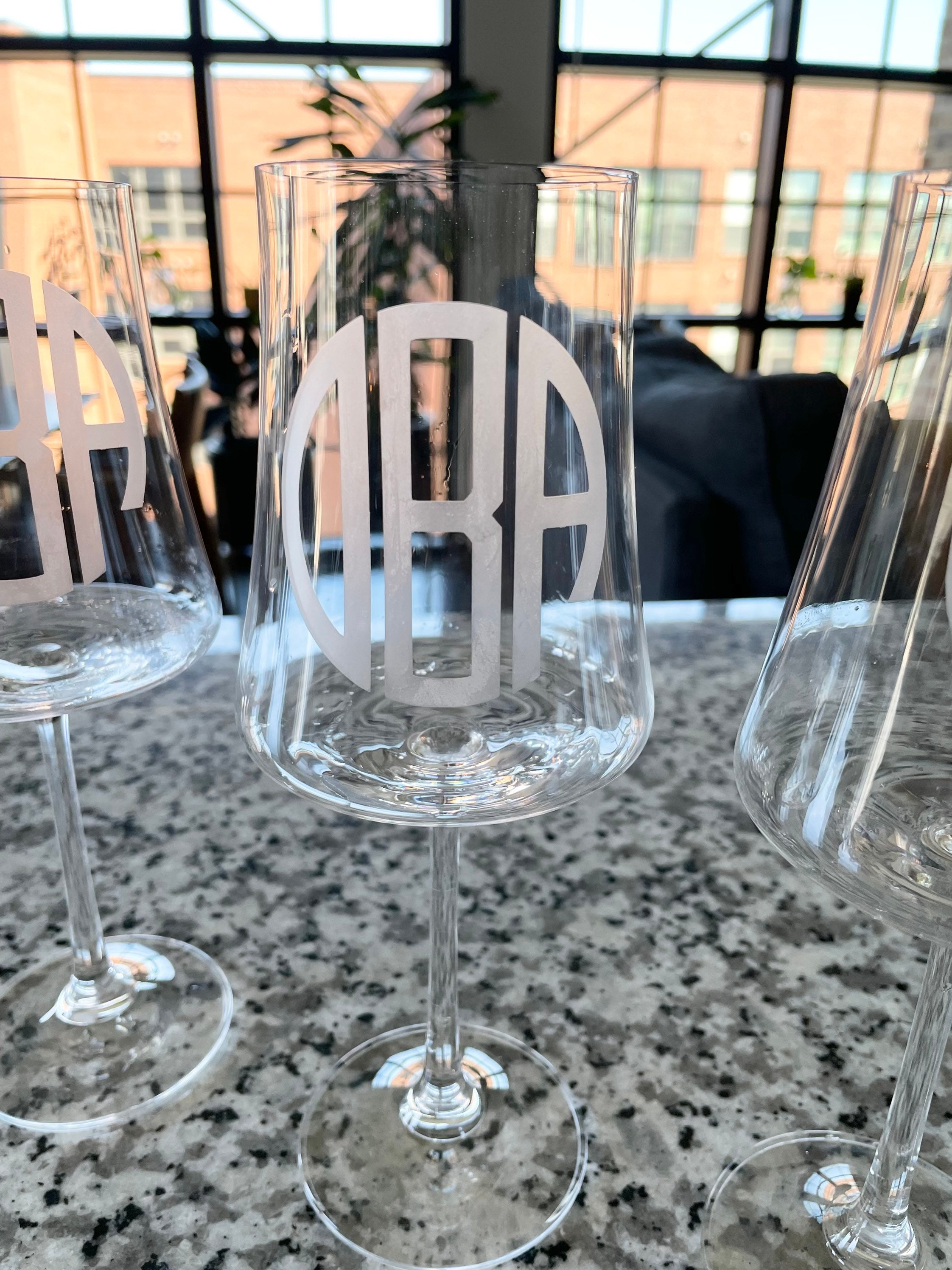 Custom Drinking Glasses - Etched Glass - Personalized Drinkware ...