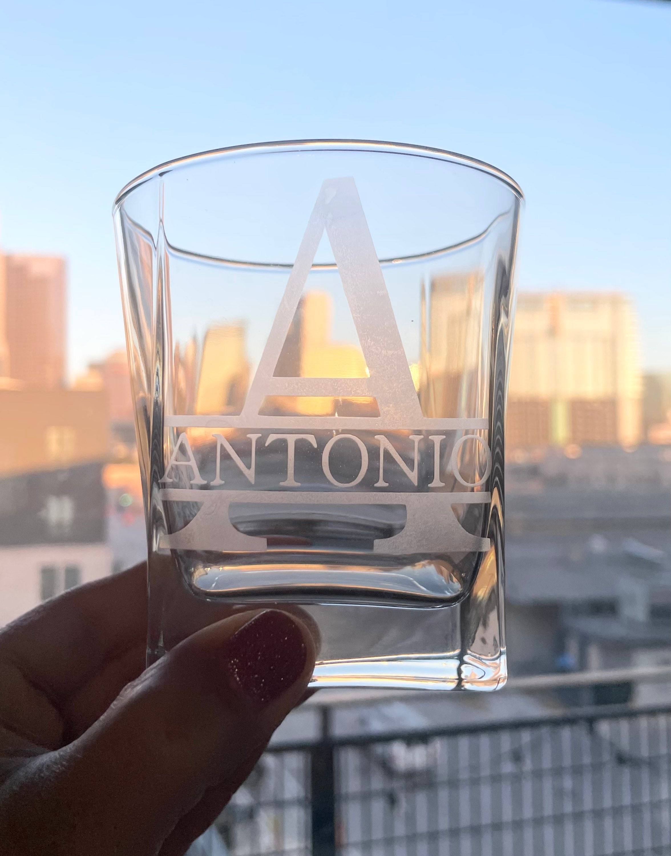 Custom Drinking Glasses - Etched Glass - Personalized Drinkware ...