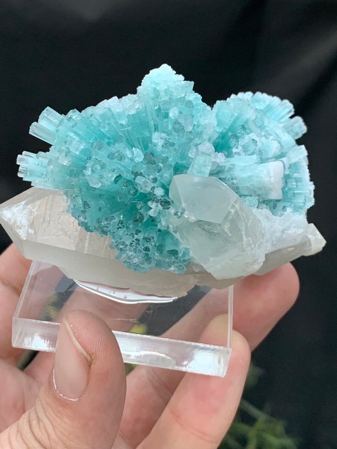 Amazing Blue Tourmaline Specimen Combine With Albite - Etsy