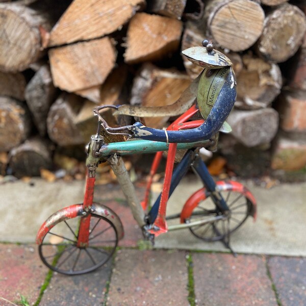 Frog on a Bicycle - Etsy