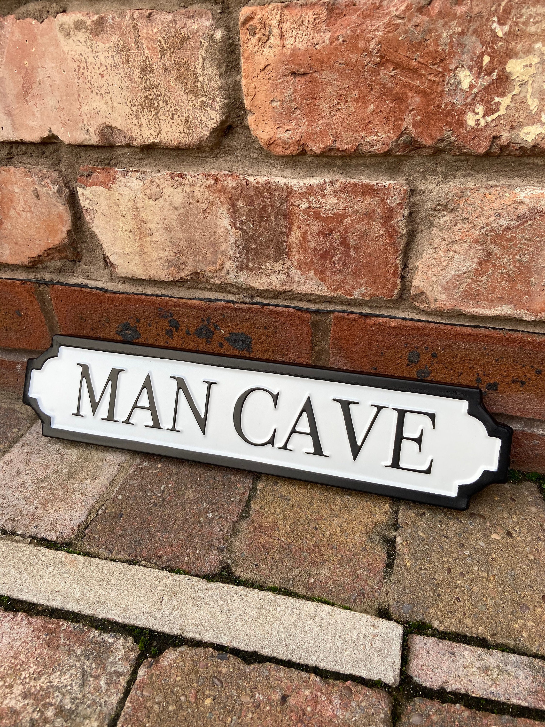 Recycled metal vintage street style sign with hooks for easy | Etsy