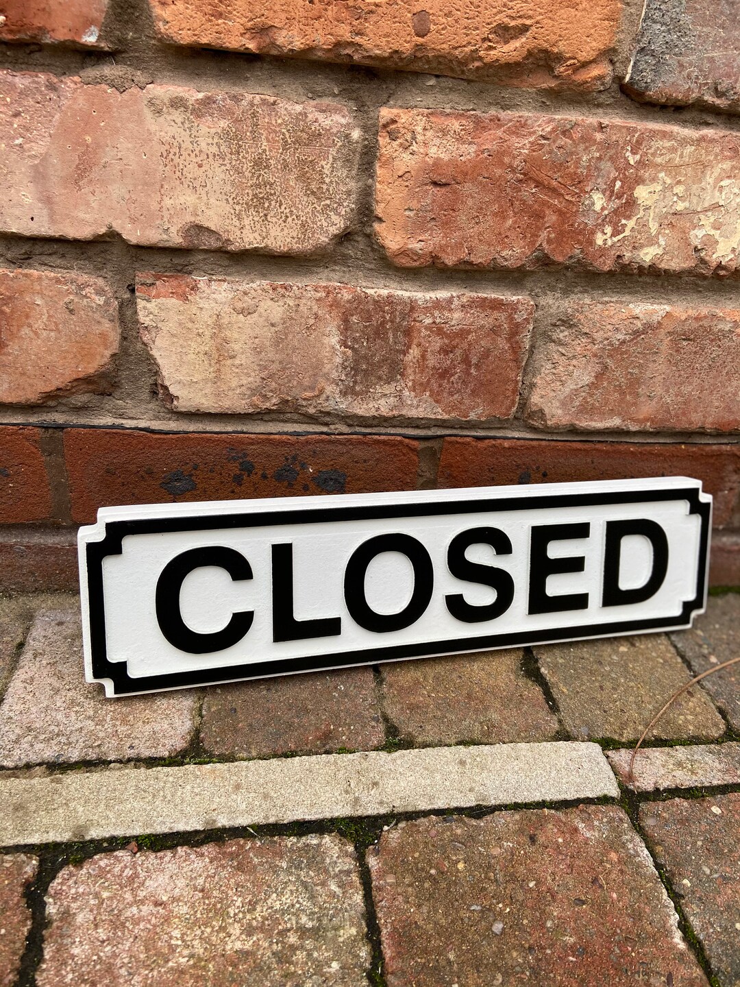 New Shape Solid Wood Retro / Vintage Style Street Sign With Black and ...
