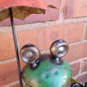 Unique Handmade From Recycled Metal Frog Figure With Brolly. A - Etsy